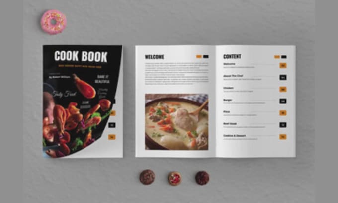 Write cookbook recipe meal plan food recipe cookbook cover design for amazon kdp by Jude_akin ...