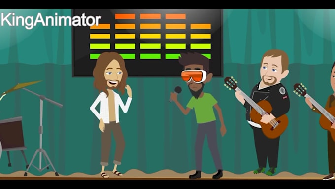 Make 2d animated music video by Kinganimator | Fiverr