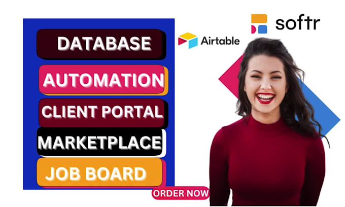 Build softr client portal, airtable database, smartsuite, jobboard by Impact_maker1 | Fiverr