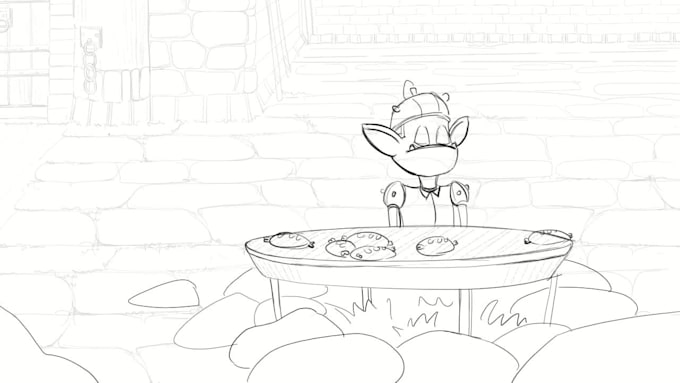 Do 2d line art animation,hand drawn video,frame by frame,2d traditional ...