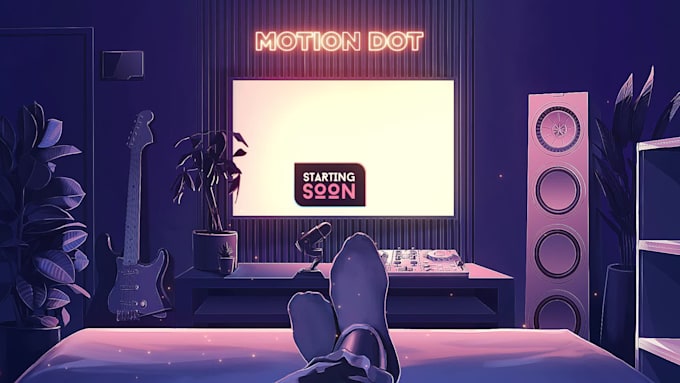 Create animated brb, starting soon, static or gif offline screen for ...