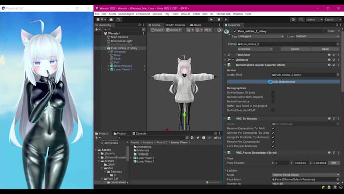 Edit, port, convert your existing 3d avatar into vrchat, vrm, mmd, vsf or warudo by Adevriod ...