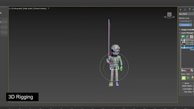 3d character rigging,wonderful studio,52 blendshapes,rigging,ik rig,fk rig,maya by Yallewman ...