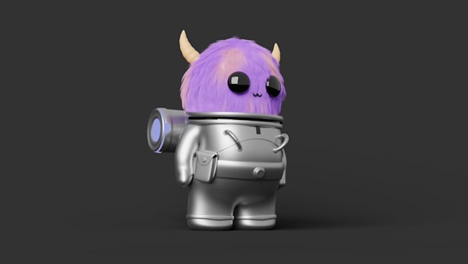 Create cute 3d nft base character traits for nft collection by ...