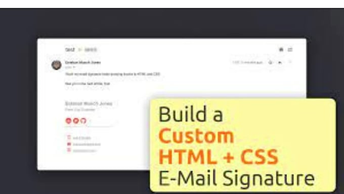 Create clickable html email signatures by Nidakhan688 | Fiverr