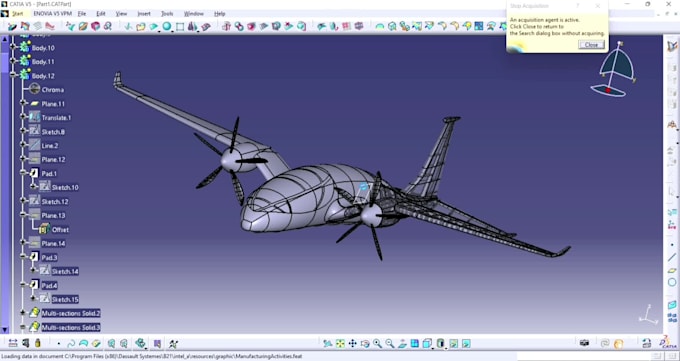 Do 2d 3d cad design, drafting, models for 3d printing using solidworks, catia by Somtair_002 ...