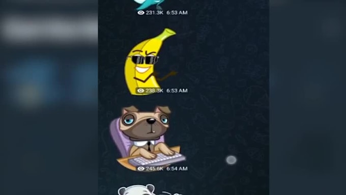 Create telegram animated stickers, gifs, for social media and crypto by ...