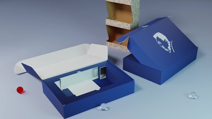 Make custom dieline for box packaging and label design by Bhsovon | Fiverr