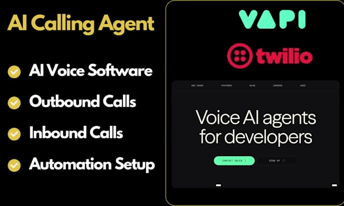 Ai calling agent ai voice agent ai cold calling ai chatbot whatsapp chatbot vapi by Malik ...