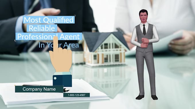 Make a real estate agent video avatar templates 3d by Shay1702 | Fiverr
