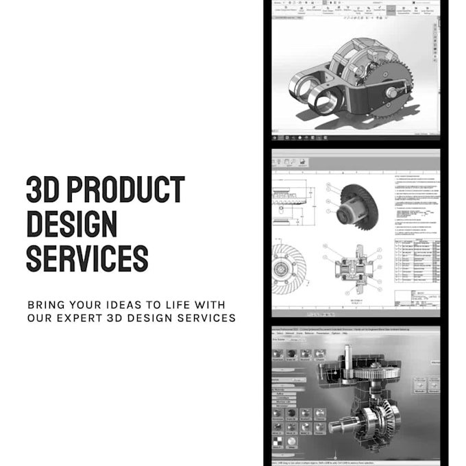 Do 3d cad modeling, mechanical design and product engineering by ...