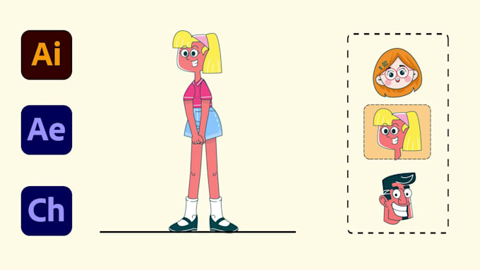Create and animate 2d characters and scenes by Shanabhd | Fiverr