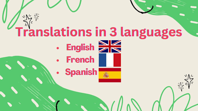 Translate text from english french or spanish by Ptgtranslator | Fiverr