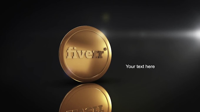 Create a 3d coin logo animation by Threeddesigner | Fiverr