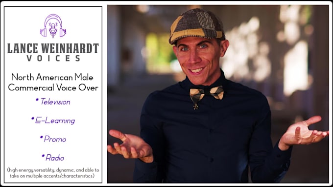 Record any style of american english male voice over today, name your ...