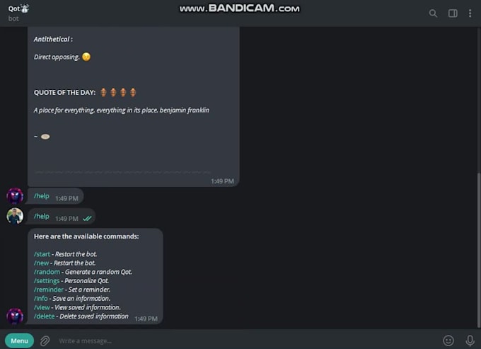 Create A Telegram Bot By Godwincec Fiverr
