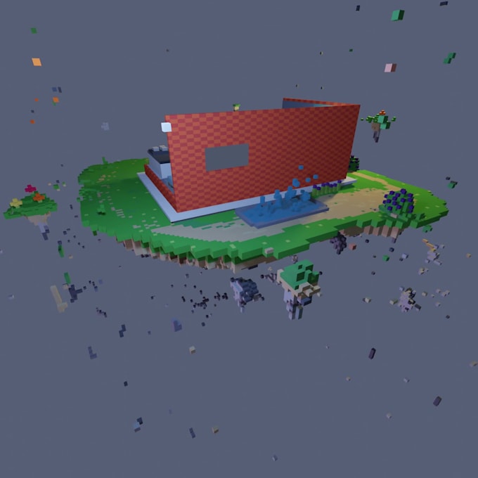 3d pixel art with a high level of detail voxel art by Oliveirapablo ...