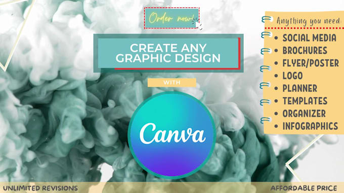 Create any digital graphic design using canva by Wizzthegreat | Fiverr