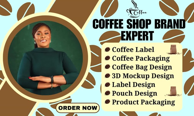 Design premium coffee labels, coffee packaging design, coffee bag with ...