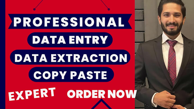 Do data entry, data extraction, copy paste, and data mining by Arham_sh | Fiverr