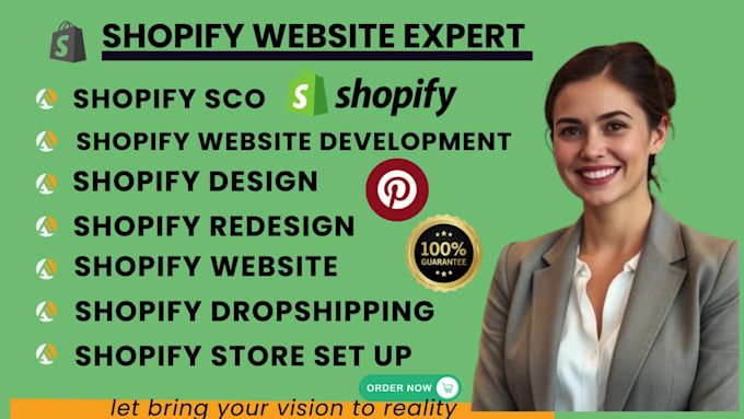Design, redesign, build and set up shopify web store by Chrisabella724 | Fiverr