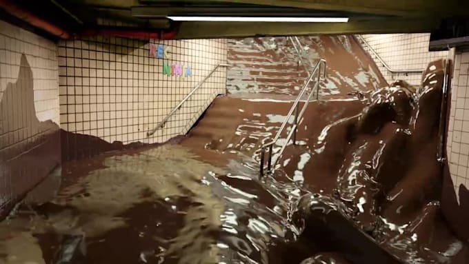 Do 3d liquid animation water simulation 3d fluid animation, cgi ...