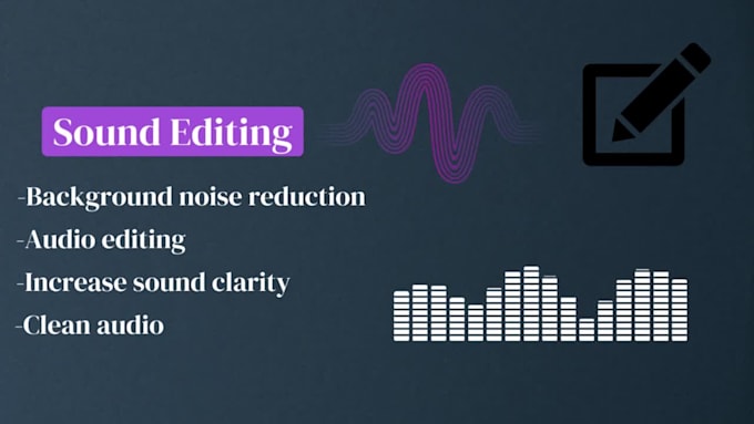 Do sound editing for you by Lhankesici | Fiverr