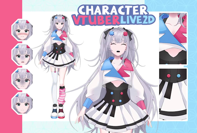 Do professional live2d models rigged for vtuber models streamer by ...