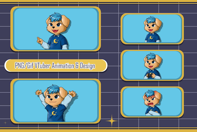 Create cute png tuber commission for vtuber live2d streamer by ...