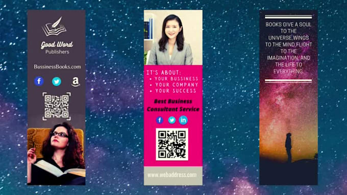 Design creative attractive and outstanding printable bookmark design by ...