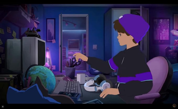 Create custom unique lofi loop animation, lofi animation, loop ... Create custom unique lofi loop animation, lofi animation, loop ...