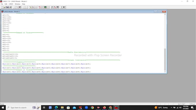 Do cplex, gurobi, ampl, pyomo, pulp, linear programming tasks by Usmanali032 | Fiverr