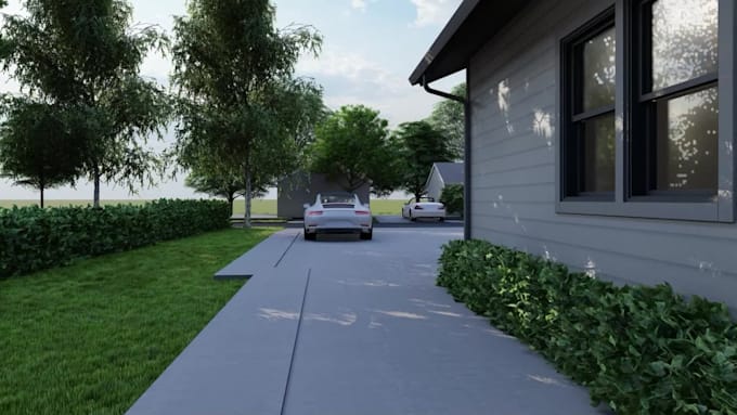 Do photorealistic exterior architectural 3d rendering by Sajida_sultana | Fiverr