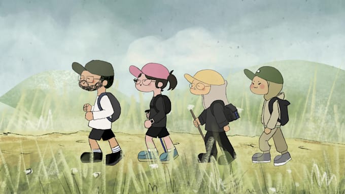 Create a cute walk cycle gif in my own art style for you by Renataneta ...