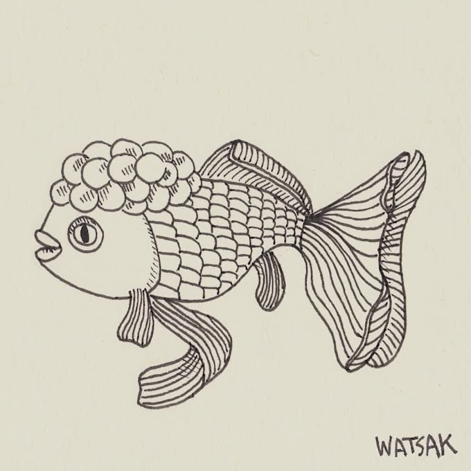 Create hand drawn style animated gif portrait for you by Watsak | Fiverr