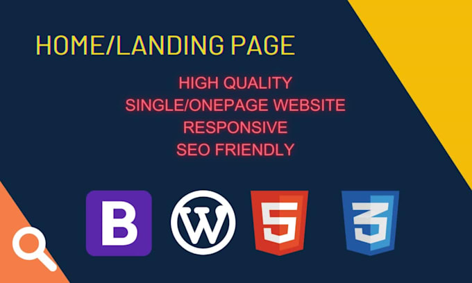 Make the front page or one page for you by Jkjava | Fiverr