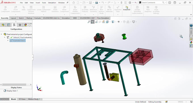 Create 3d model in solidworks, keyshot and rendering by Mramzanme43ceme | Fiverr