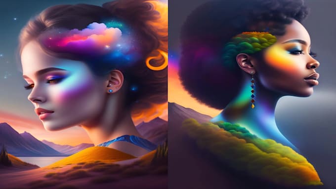 Create stunning high quality ai art using midjourney by Nidaliaquatt | Fiverr