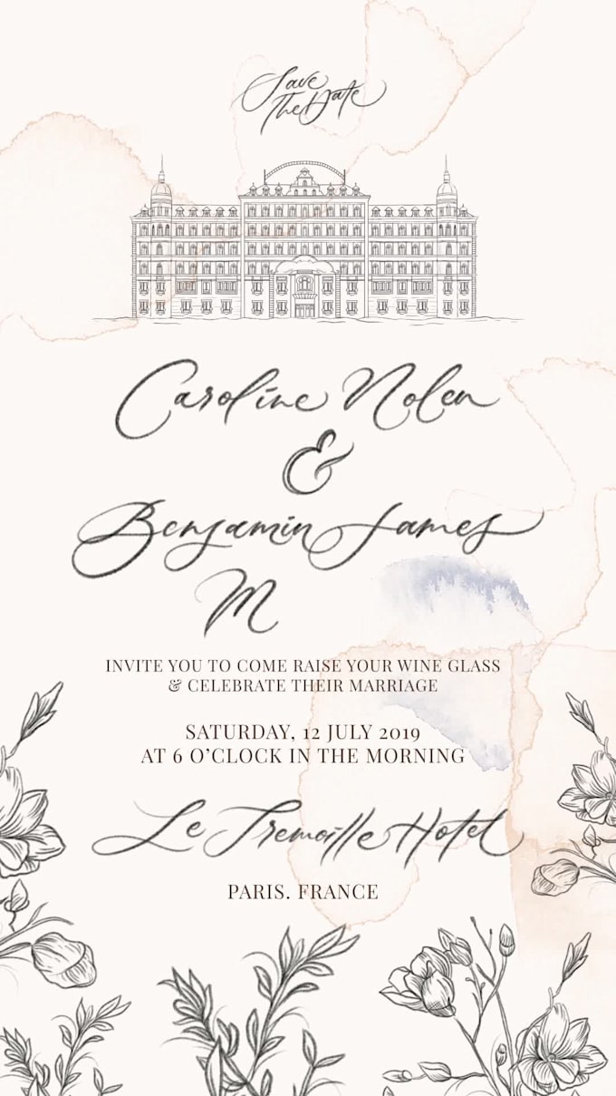 Create a magical motion graphic invitation for you by Feclairestudio ...