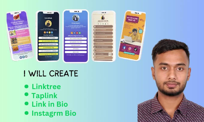 Setup linktree, beacons, taplink ,link in bio within 3 hours by Shakibalnafi | Fiverr