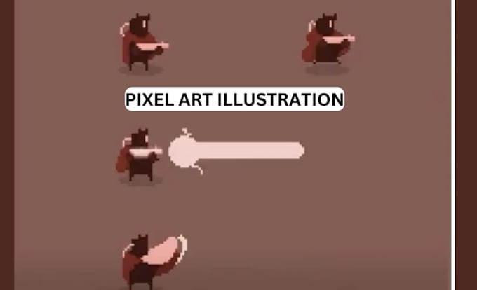 Dibuja una hoja de sprites en 2d, animación de pixel art en 2d para tu ...