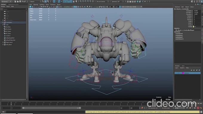 Do professional 3d rig in maya by Fox_roman | Fiverr