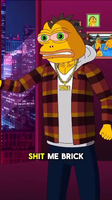 Krypto-meme-video entwerfen, meme-münzkunst, meme-charakter, solana ...