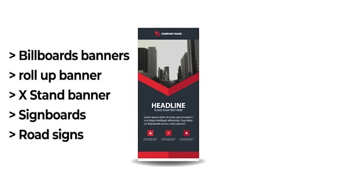 Design a creative print ready roll up banner, billboards banners by ...