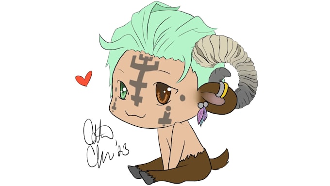 Create a simple 2d animated gif of a chibi character by Catiebug13 | Fiverr