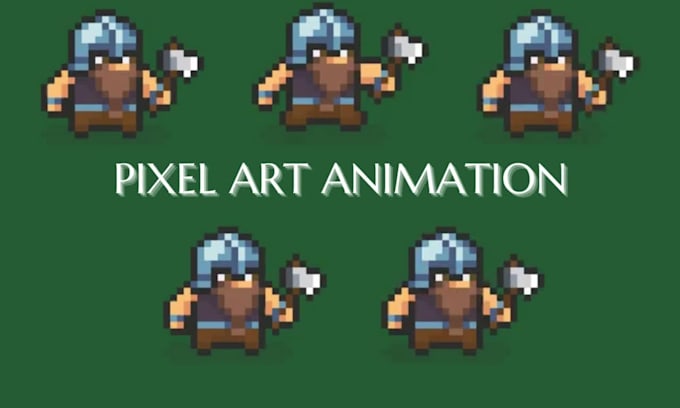 Do 16x16 32x32 pixel character pixel art animation rpg game asset ...