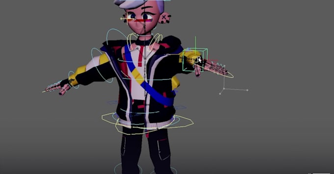Do game ready 3d character rig setup, unity3d,control ik fk system ...