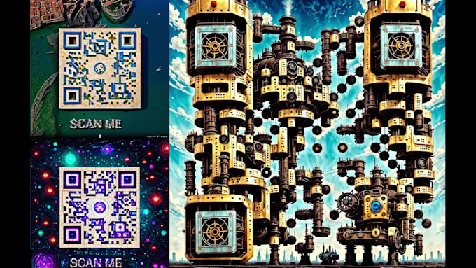 Genere un diseño de código qr personalizado y artístico en 20 minutos