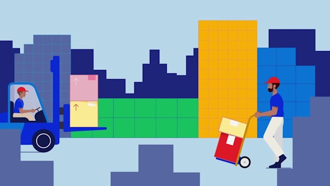 Do 3d transport system animation, logistics animation by Henry_3d_ | Fiverr