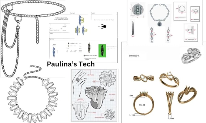Design stunning jewelry design concepts with tech pack ring tech pack ...